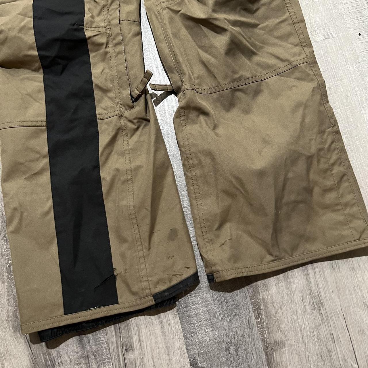 686 Terry Kidwell Brown/Black Baggy Pinstripe Ski... - Depop