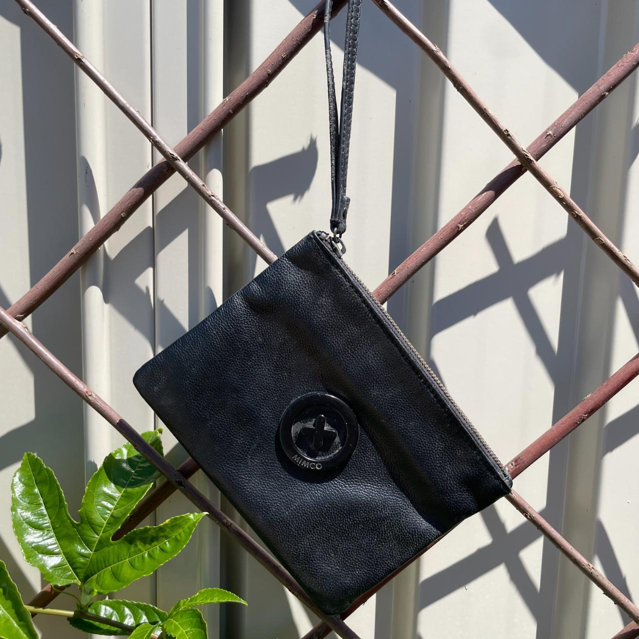 🎓 Mimco Wrist Clutch Pouch 🎓 Matte Black Logo 🎓 Some Depop