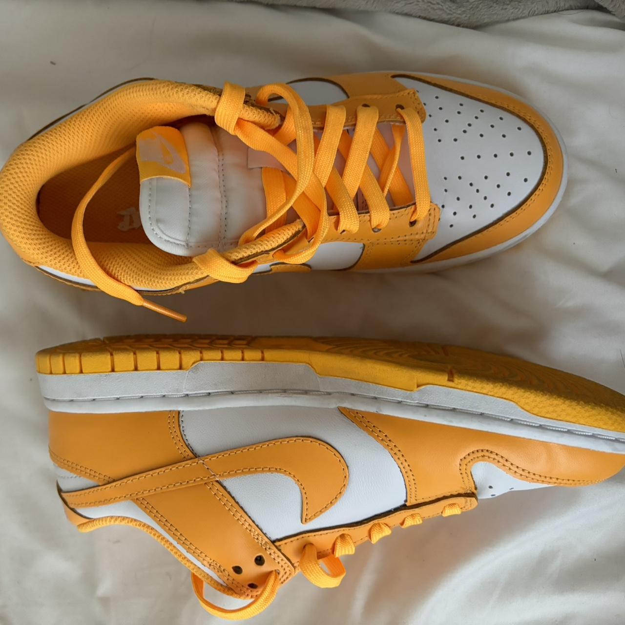 Nike dunk low orange :) - worn twice - Depop