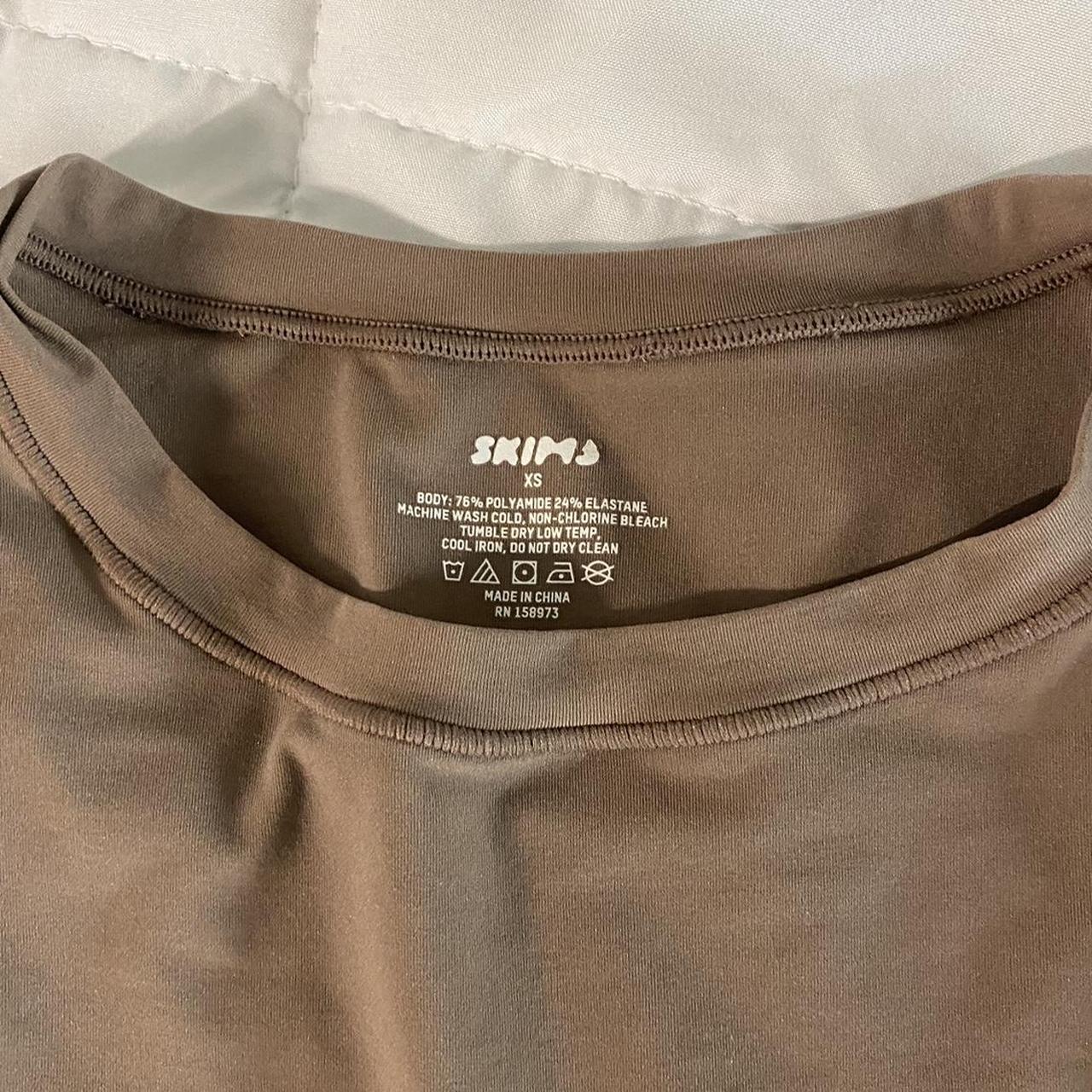 skims sienna bodysuit withe sleeves super smooth,... - Depop