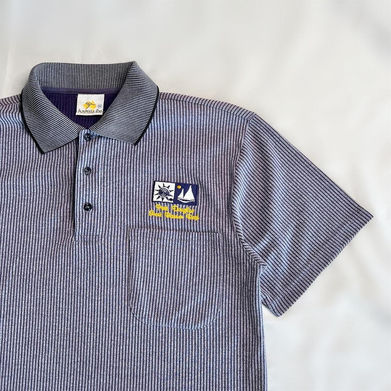 Vintage Grey Great Barrier Reef Polo Shirt ++... - Depop