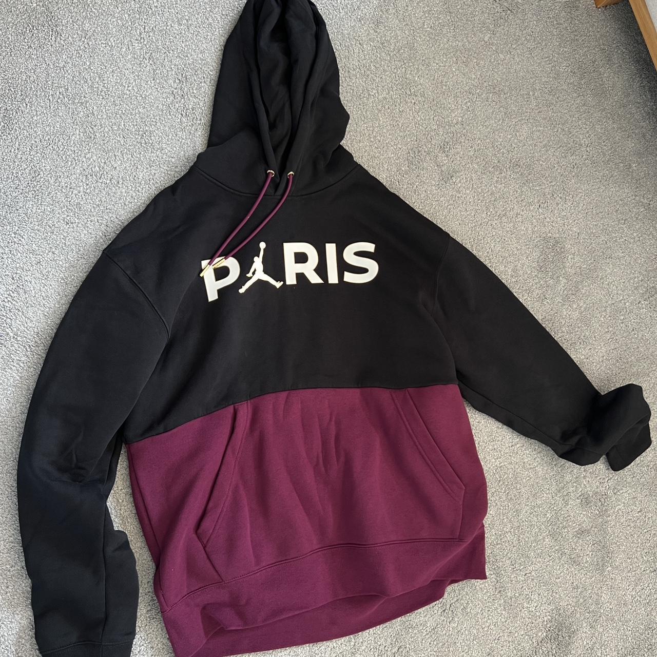Nike Paris PSG jumper Black and maroon Size L - Depop