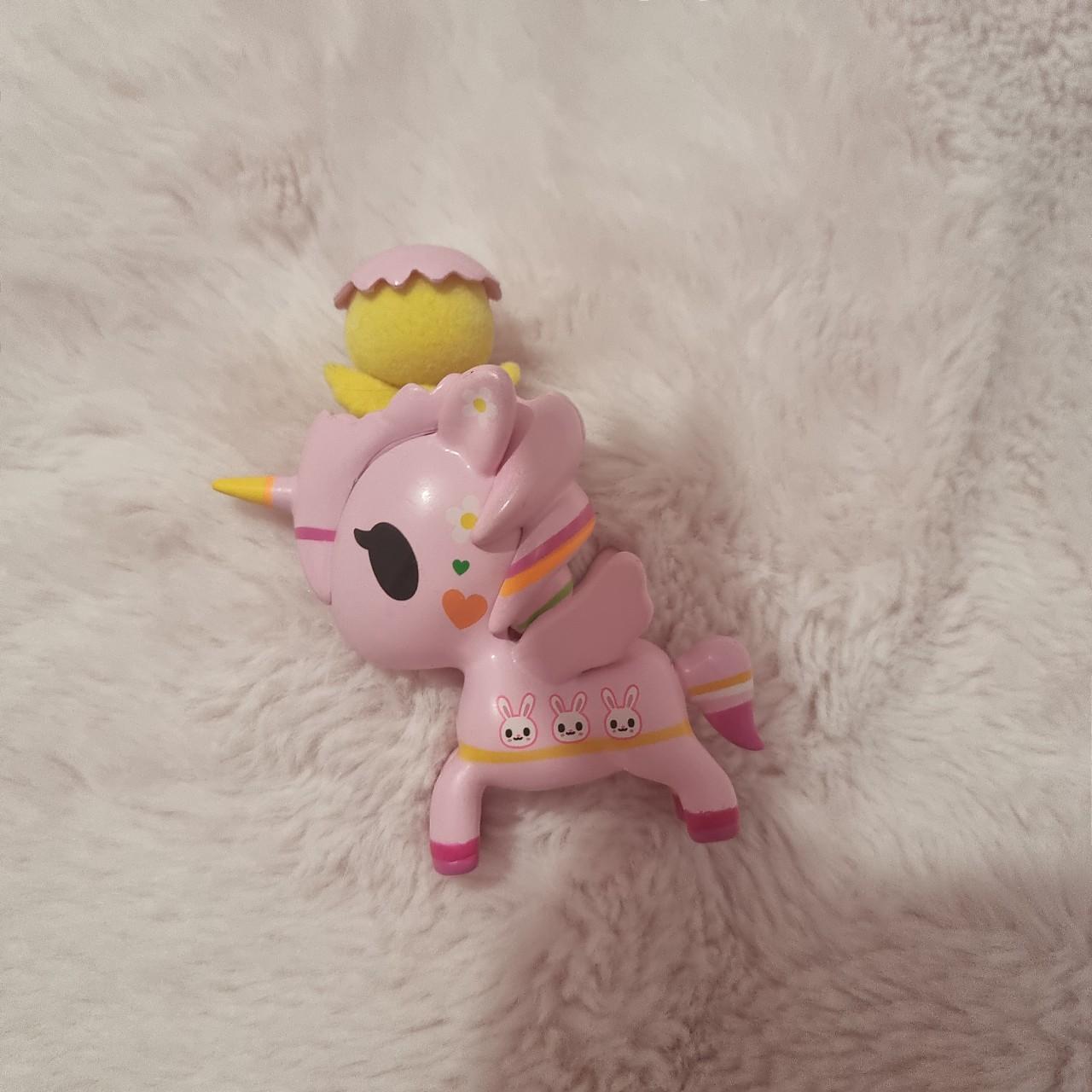 Pink Tokidoki unicorn and chick figurine easter... | Depop
