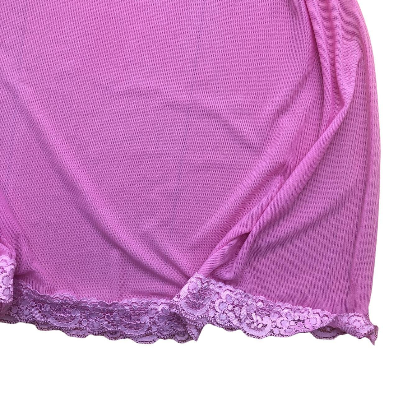 Pink mesh mini dress -mesh mini dress -so cute and... - Depop