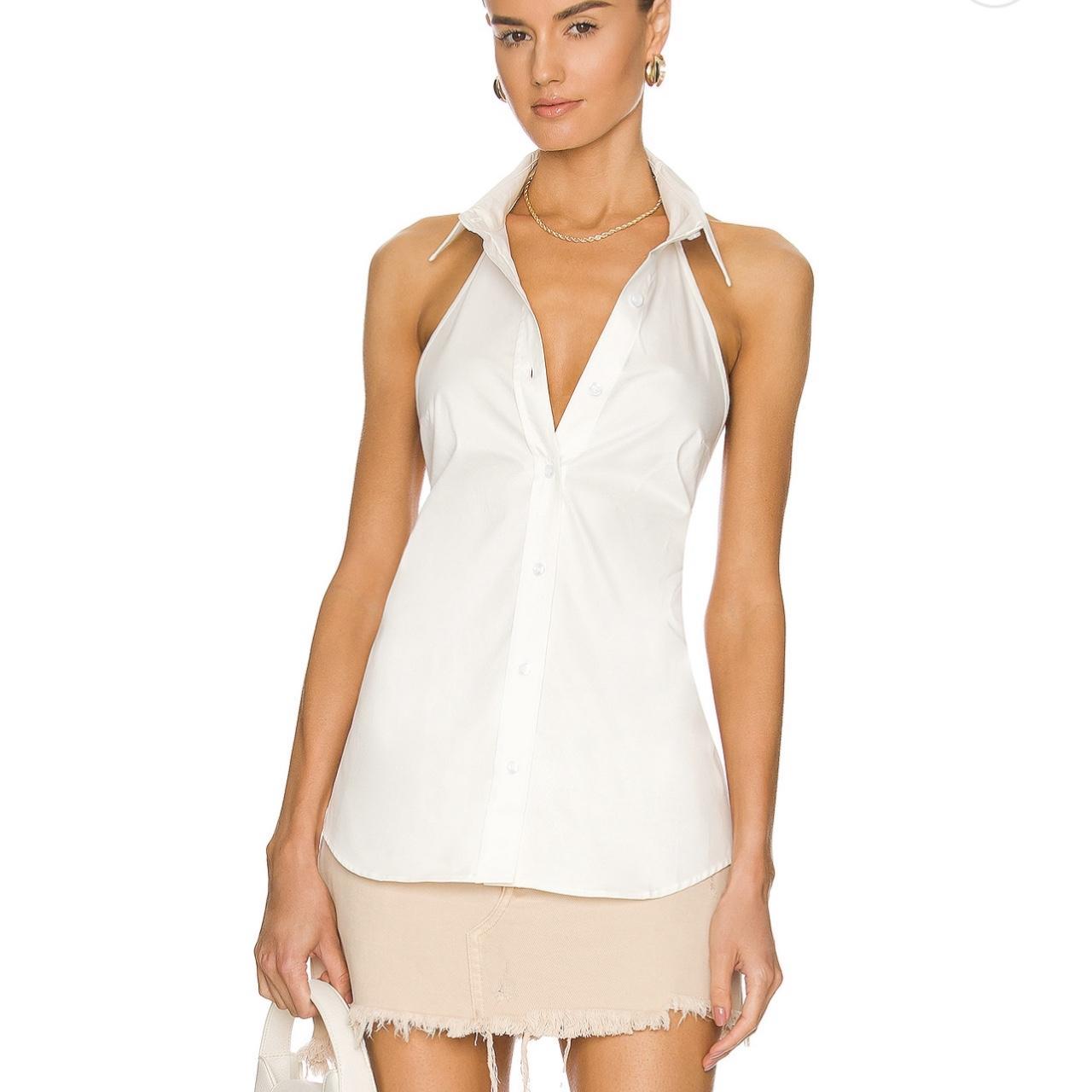 SEROYA (retrofete) backless button down Only worn to... - Depop