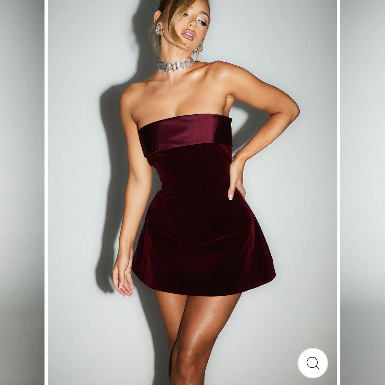 Murci burgundy dress Size 12 Worn twice - selling... - Depop