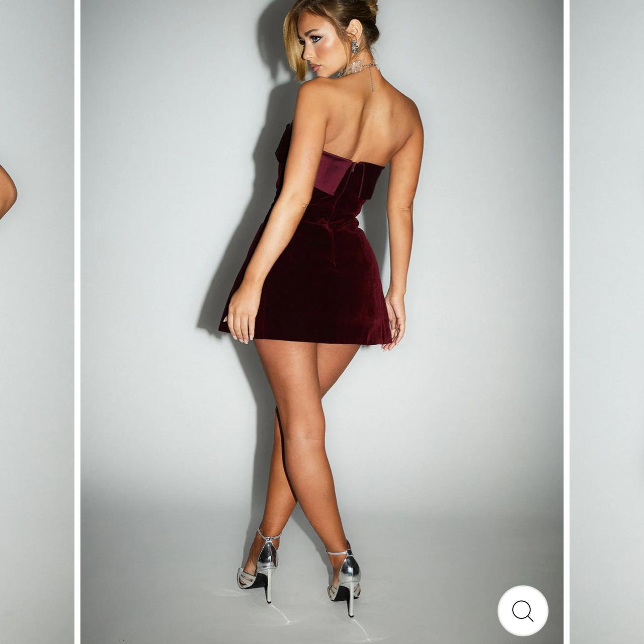 Murci burgundy dress Size 12 Worn twice - selling... - Depop