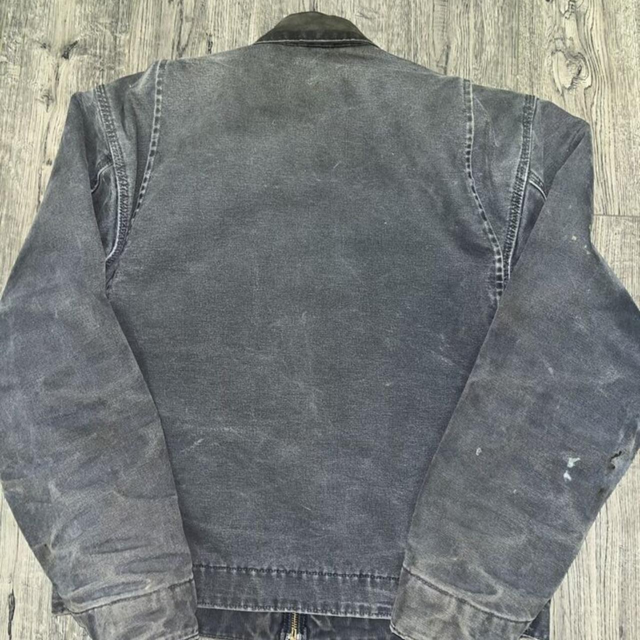 carhartt detroit jacket J097 Ptl Medium Grey Blue - Depop