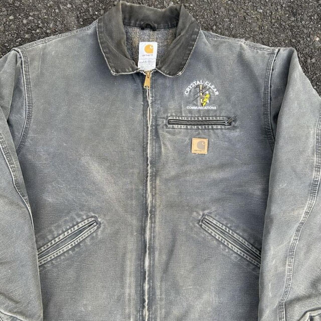 Vintage Carhartt Detroit Jacket J97 PTL - Depop