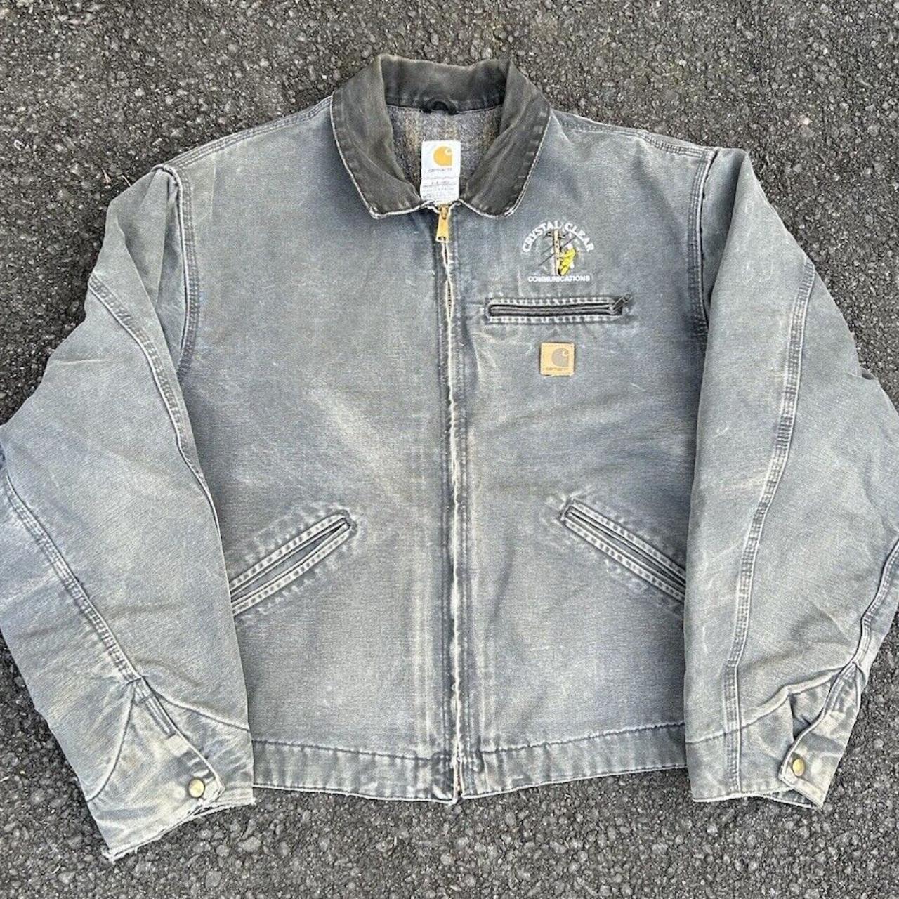 Vintage Carhartt Detroit Jacket J97 PTL - Depop