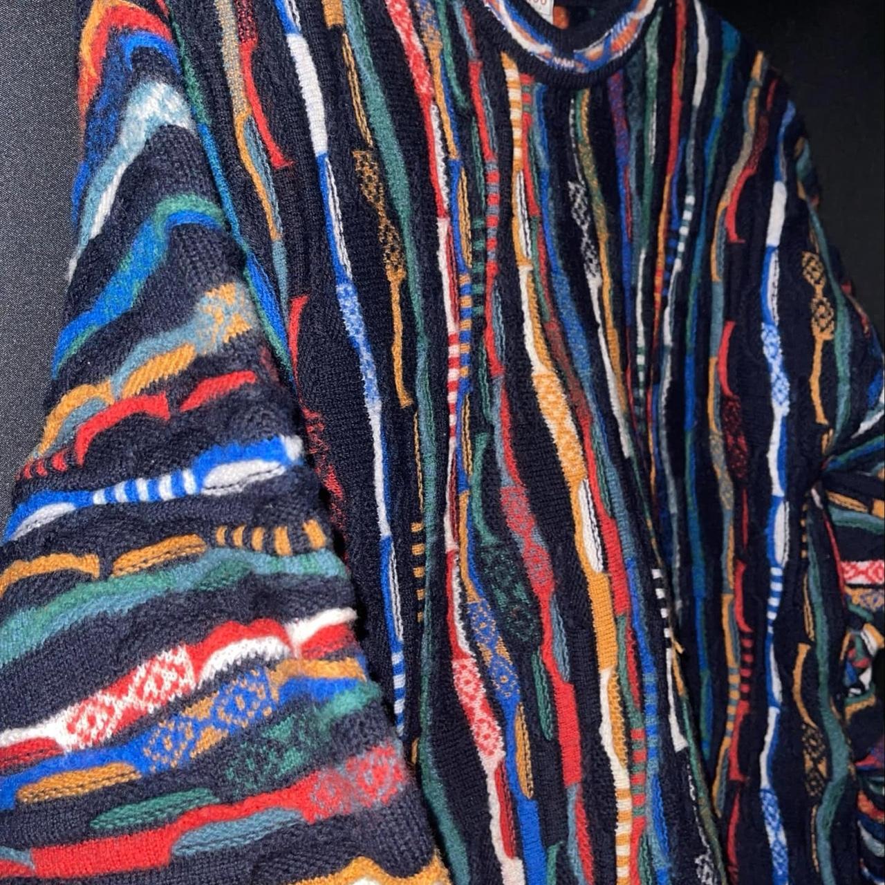Coogi meeroo Australian 3d knit merino wool style... - Depop