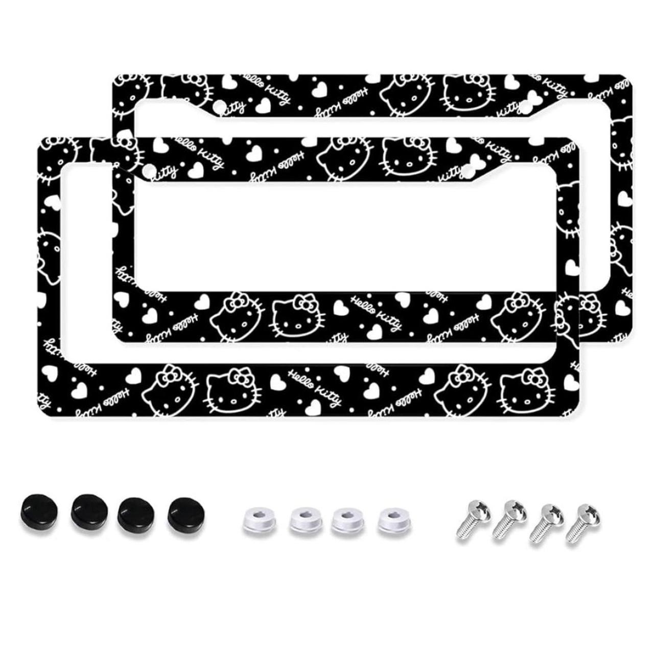 Hello Kitty License Plate Cover - Depop