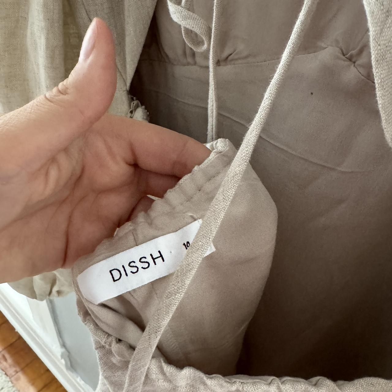 DISSH linen long sleeve open back dress. Gorgeous... - Depop