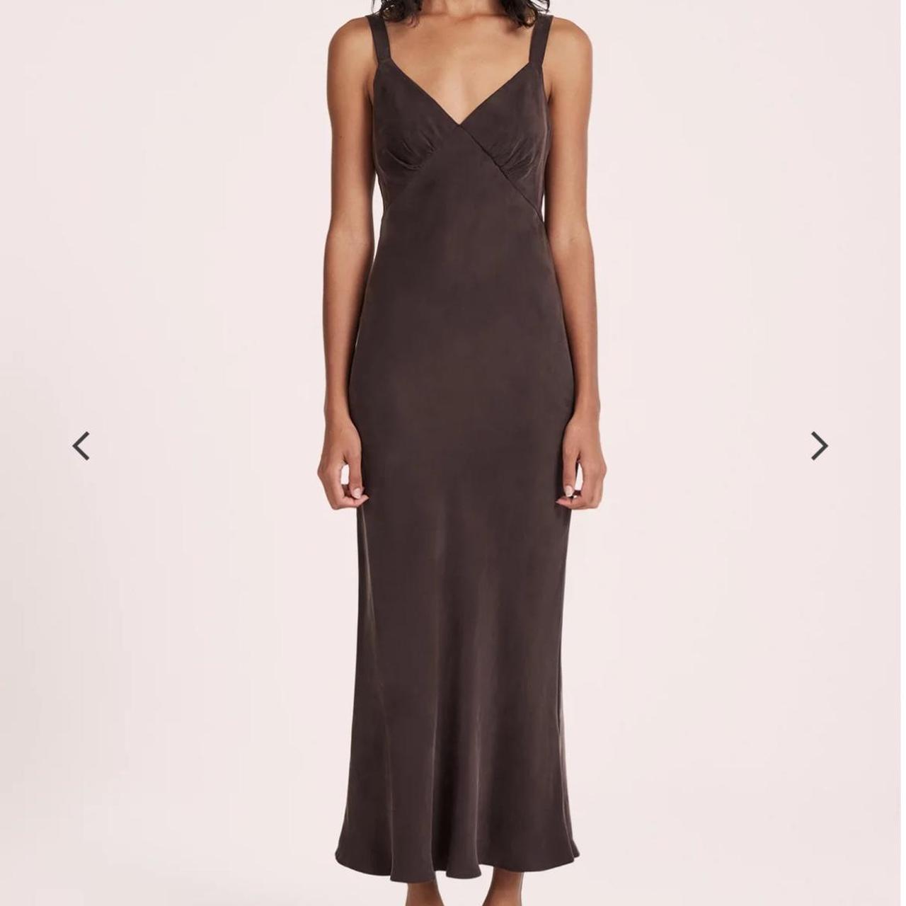 Nude Lucy Roni Cupro Slip Dress. Size S. Worn... - Depop