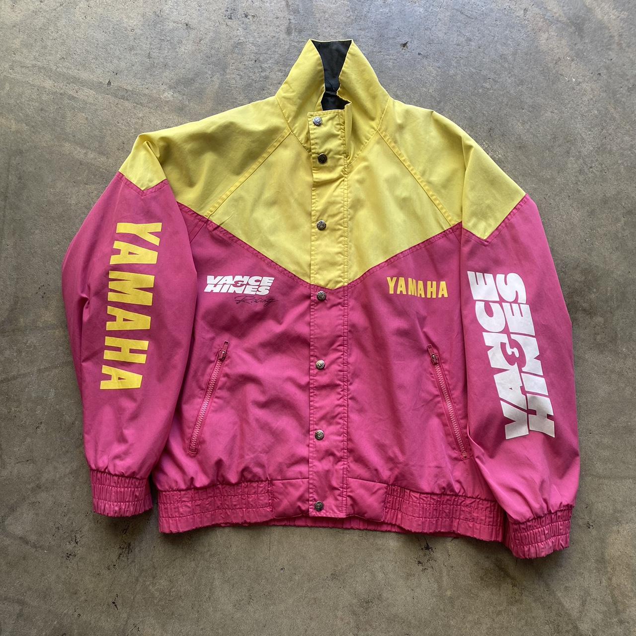 80’s Yamaha Racing Jacket. Size Large. Measurements:... - Depop