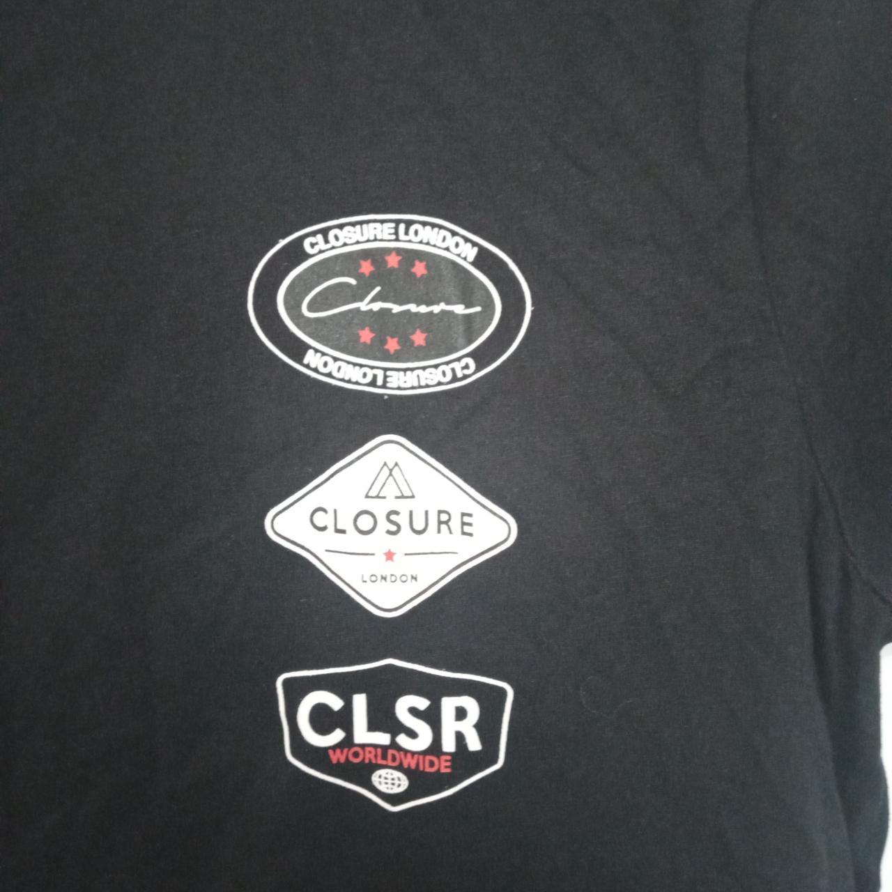 Men's Closure London t shirt, black, size L Very... - Depop