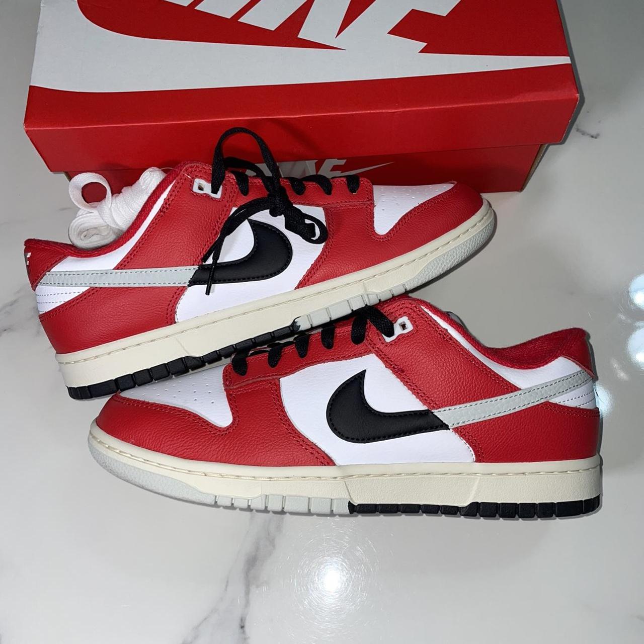 Dunk low Chicago split 100% authentic Brand new... - Depop