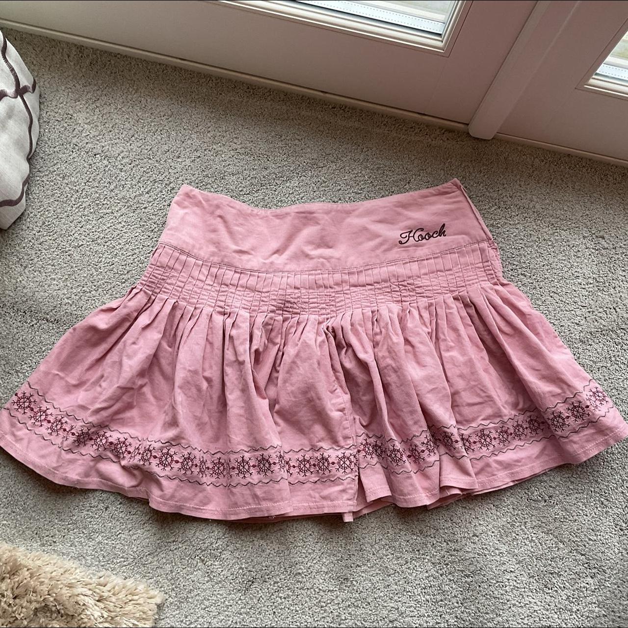Hooch pink corduroy rara skirt. Details include... - Depop