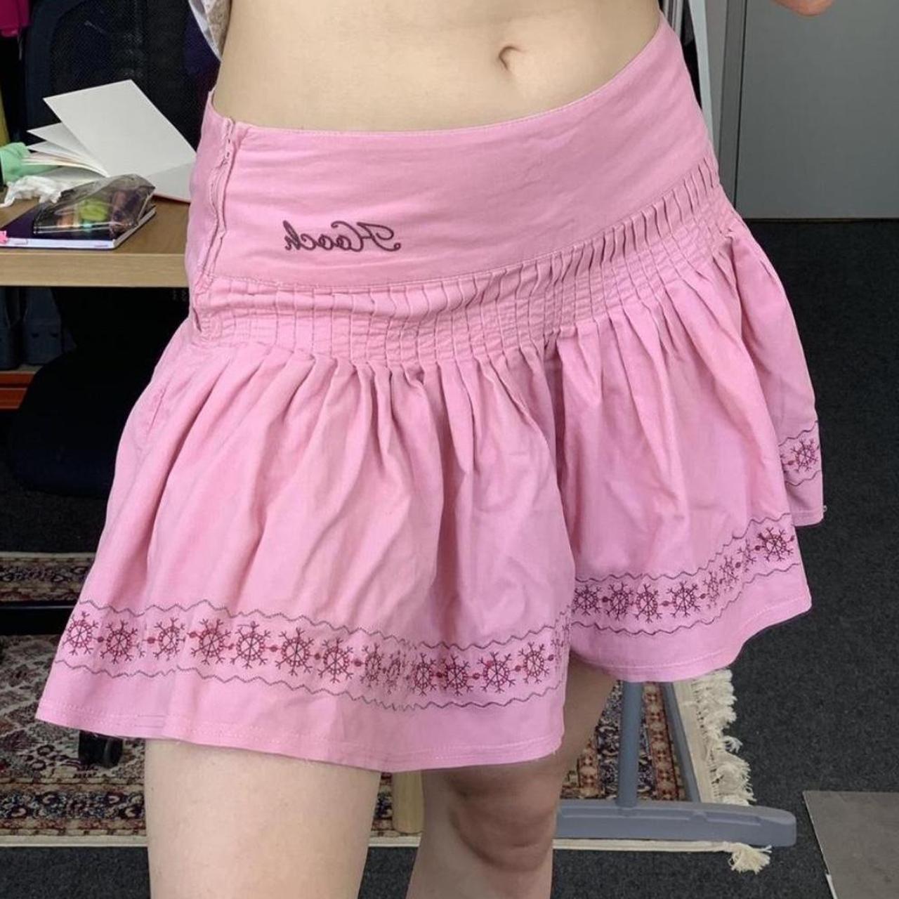 Hooch pink corduroy rara skirt. Details include... - Depop