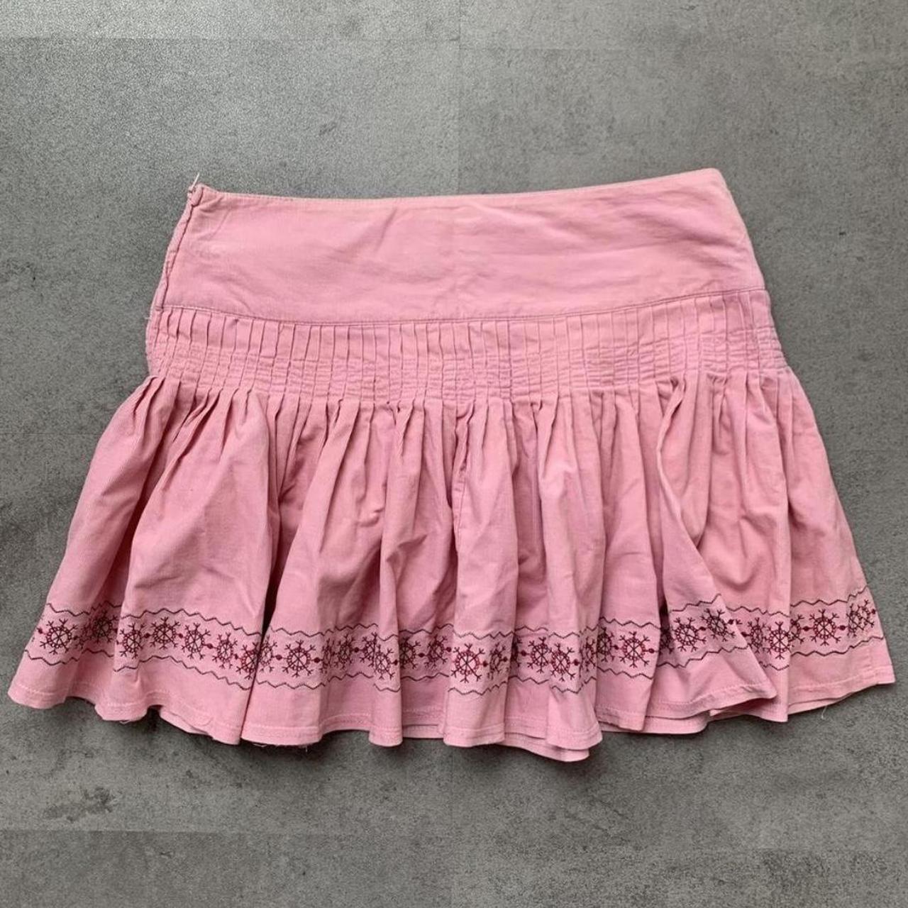 Hooch pink corduroy rara skirt. Details include... - Depop