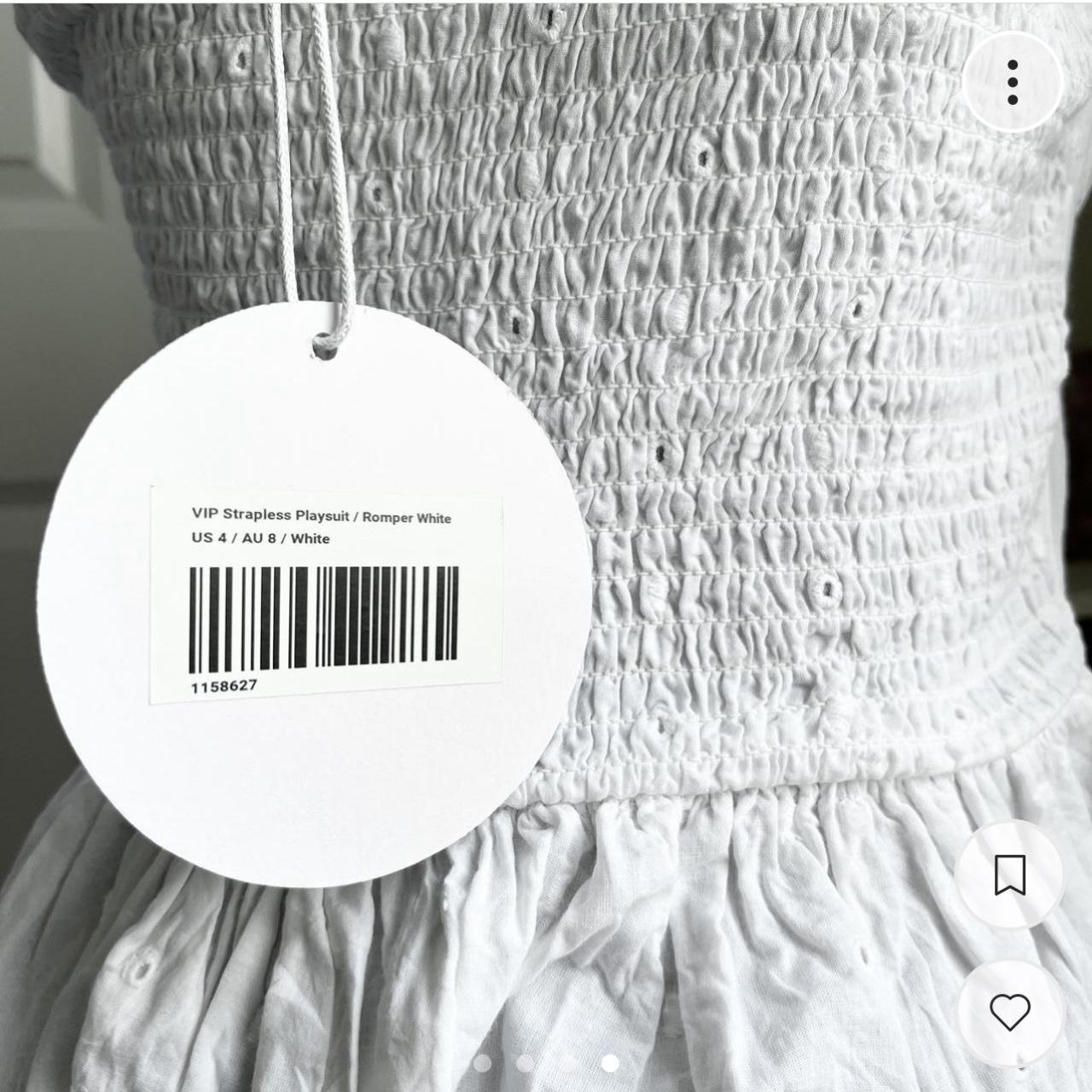 Princess Polly Women's White Playsuit-romper | Depop