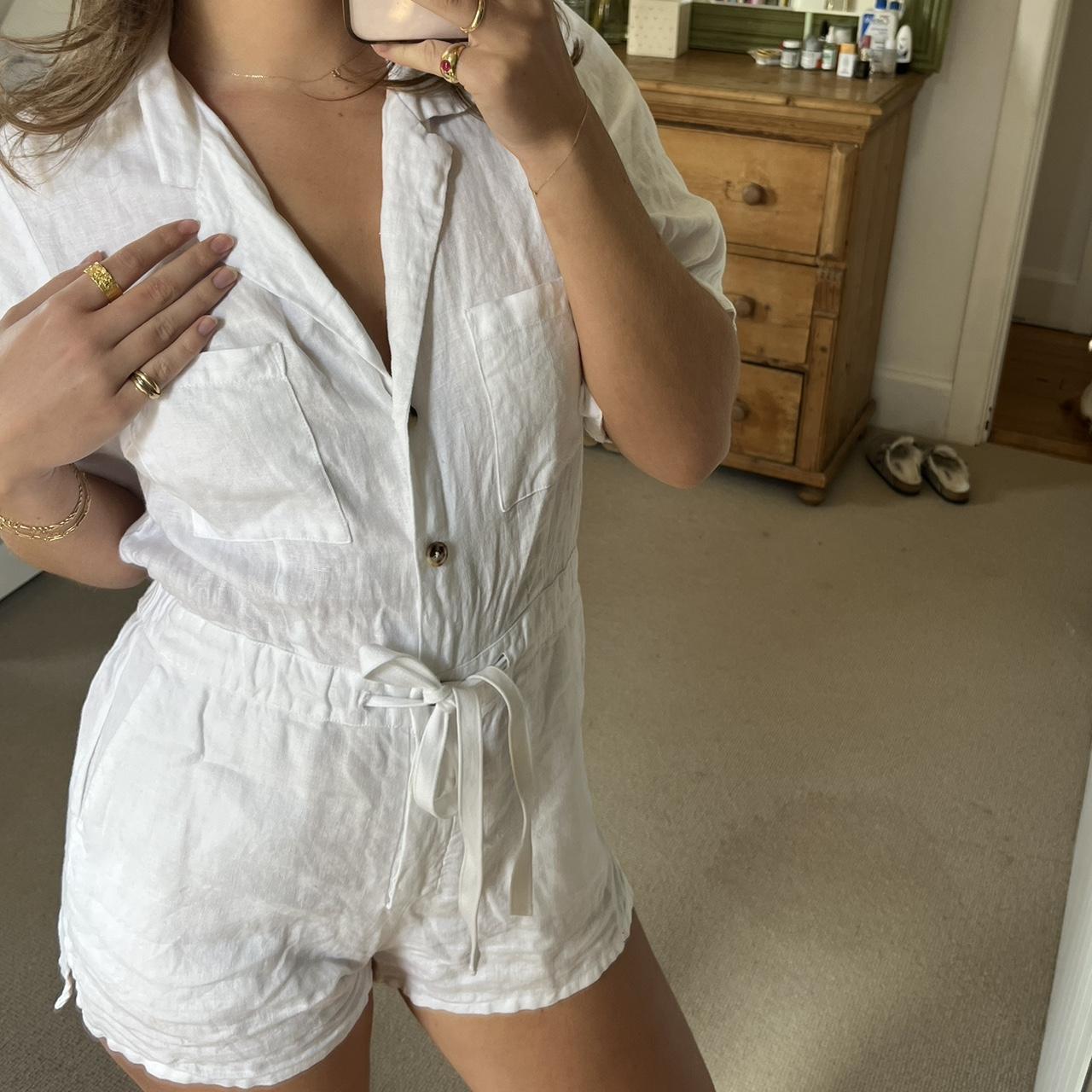 Venroy Linen playsuit Super cute for summer!! Size... - Depop