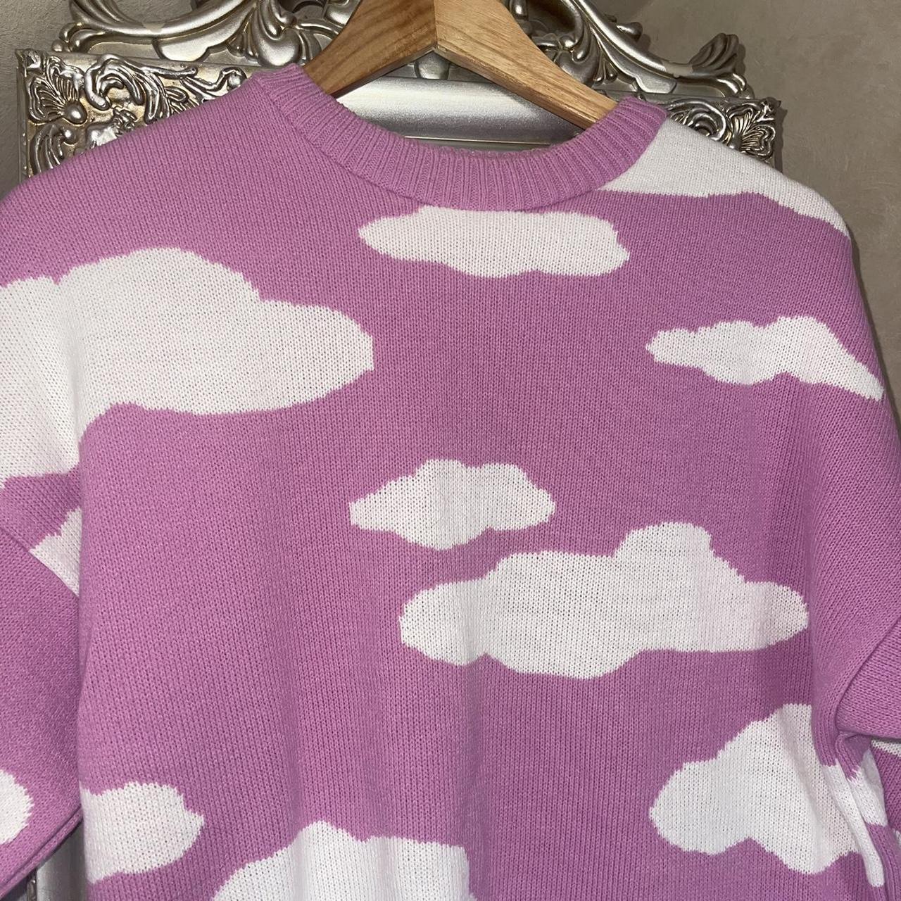 Asos pink cloud jumper Worn once Size 10 - Depop