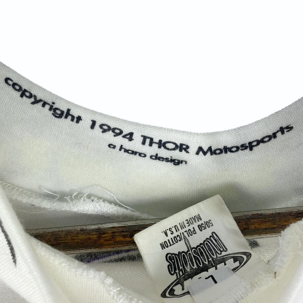 Vintage 90s Thor Racing Motocross Long Sleeve T... | Depop
