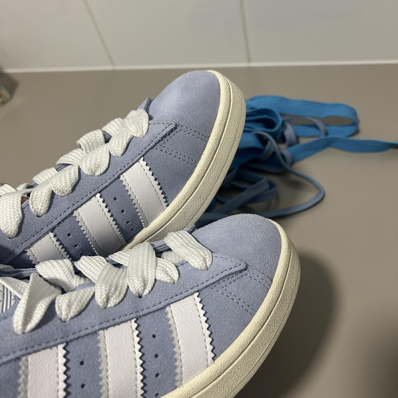Baby blue Adidas Campus 00s Worn one time only Comes... - Depop
