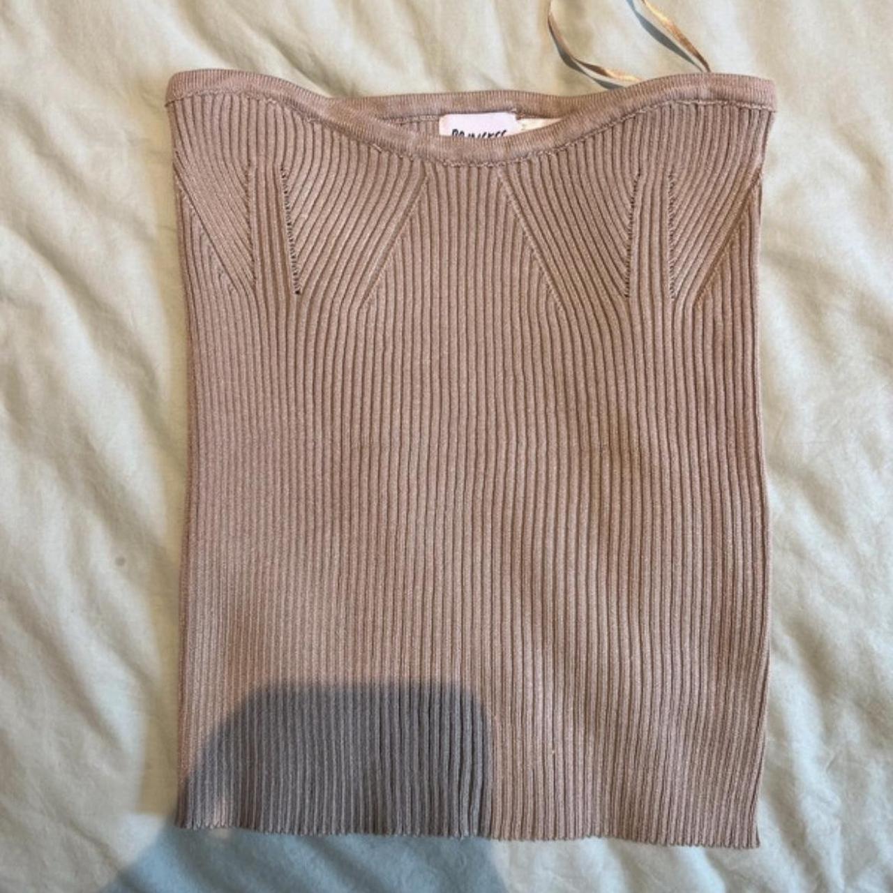 princess polly milner knit tube top colour:... - Depop