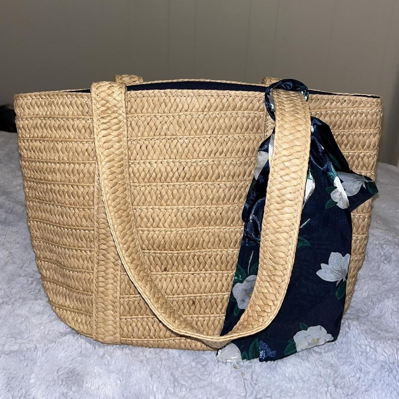 Draper James Straw Purse -Tan woven purse perfect... - Depop