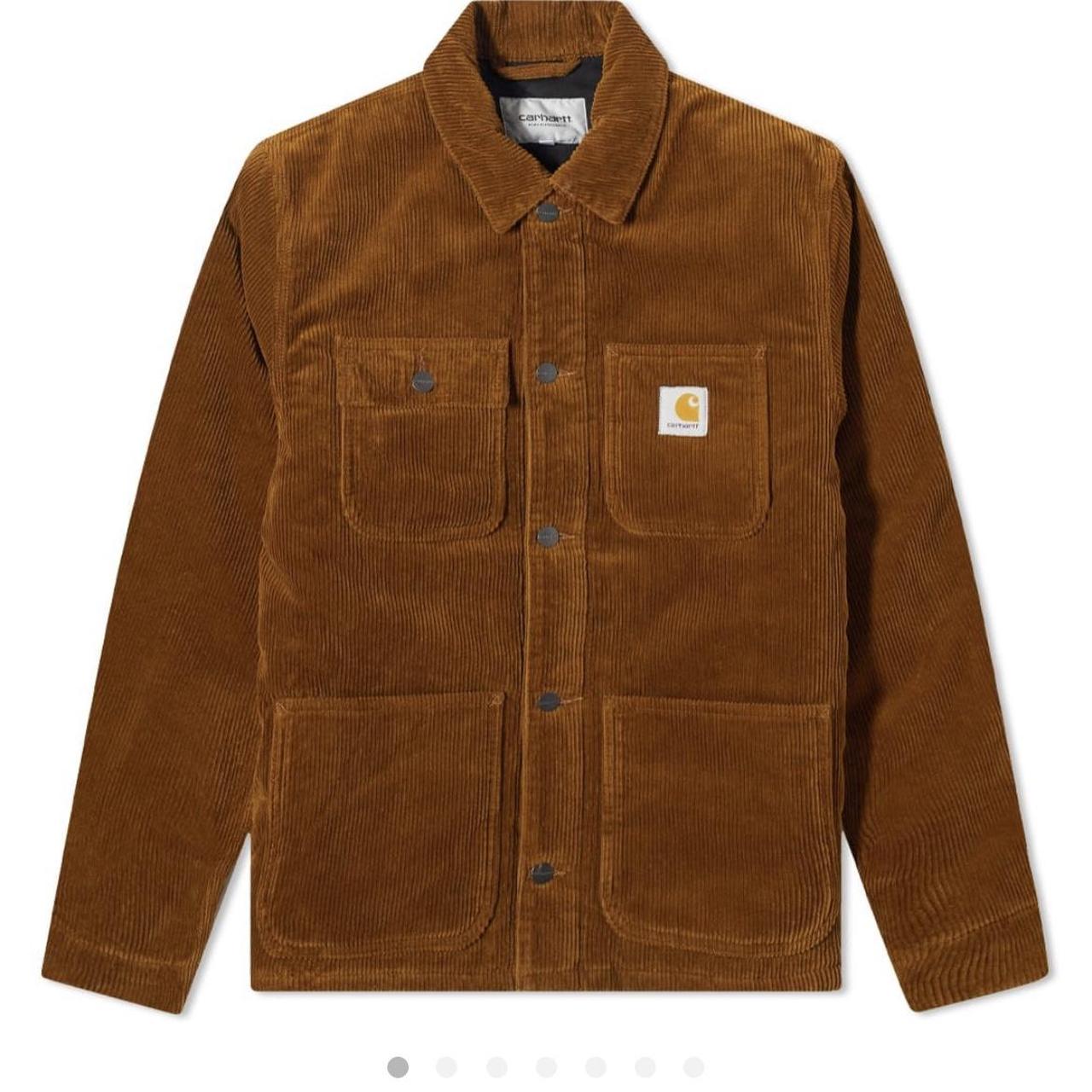 Carhartt WIP Michigan Corduroy Coat in lovely rusty... - Depop