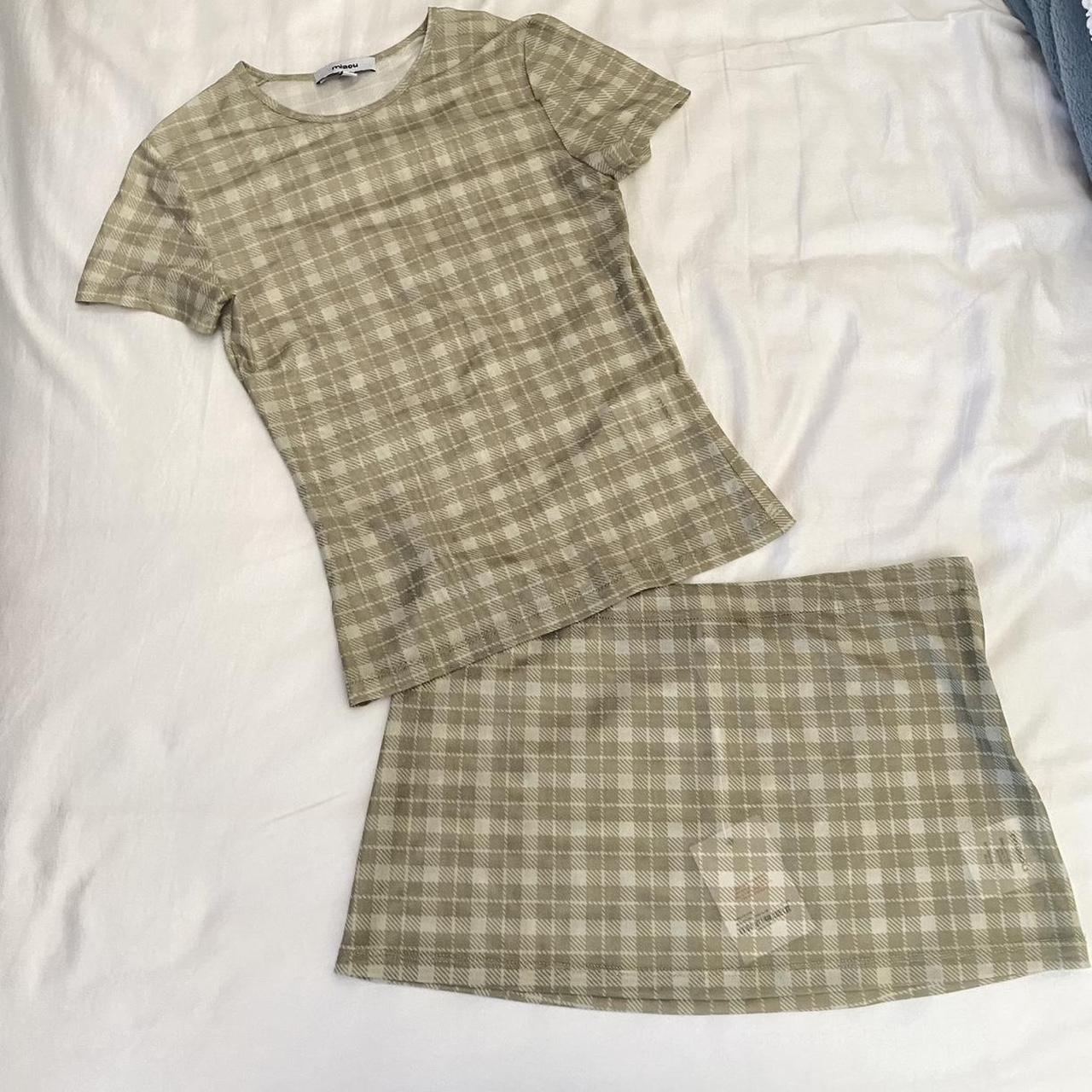 miaou set size xs too worn a couple times & skirt... - Depop