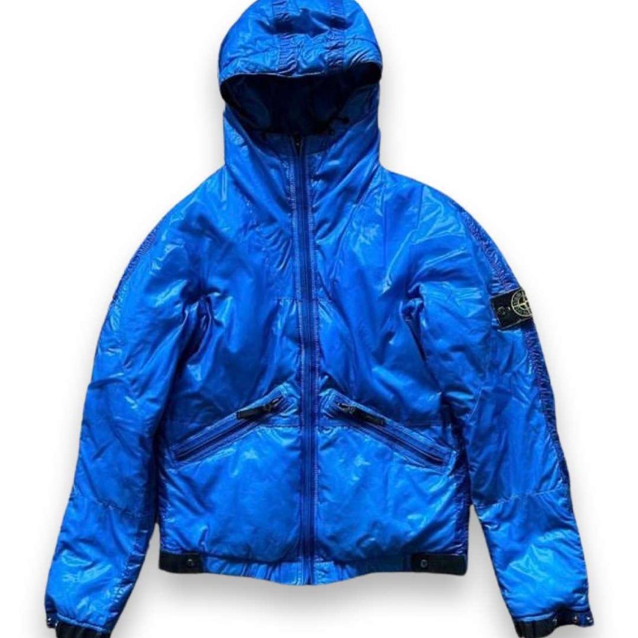 Blue Stone island down jacket AW 2008 Used but good... - Depop