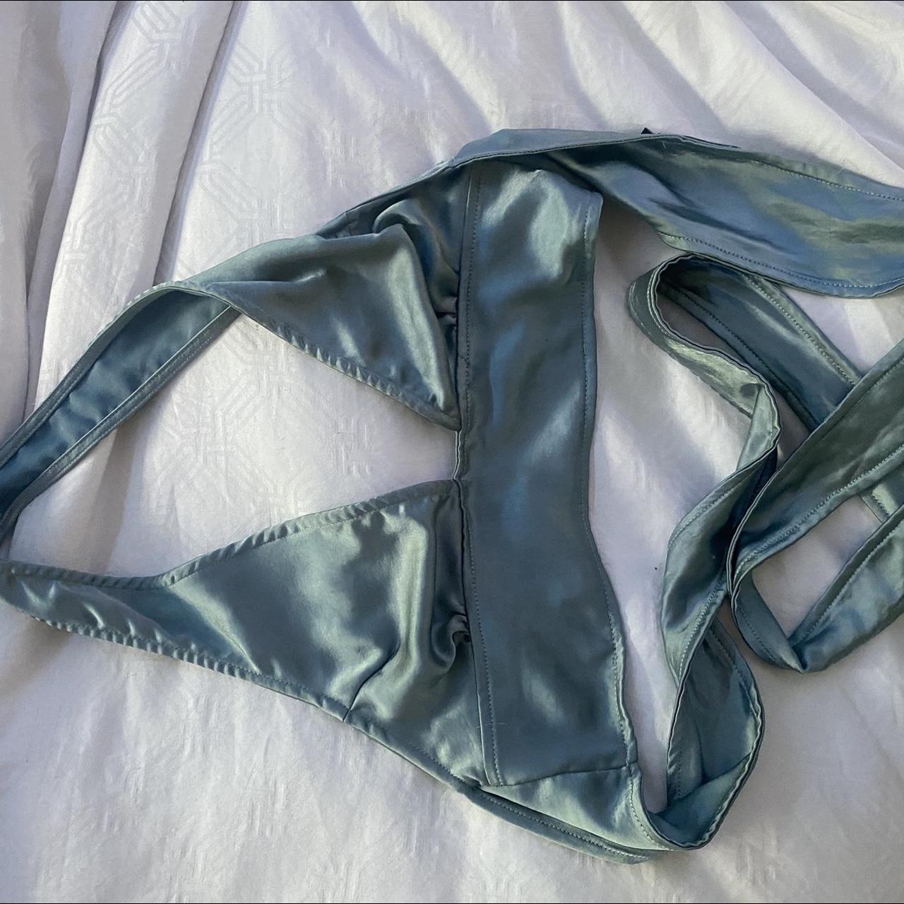 Motel rocks silver halter neck top in a size small... - Depop