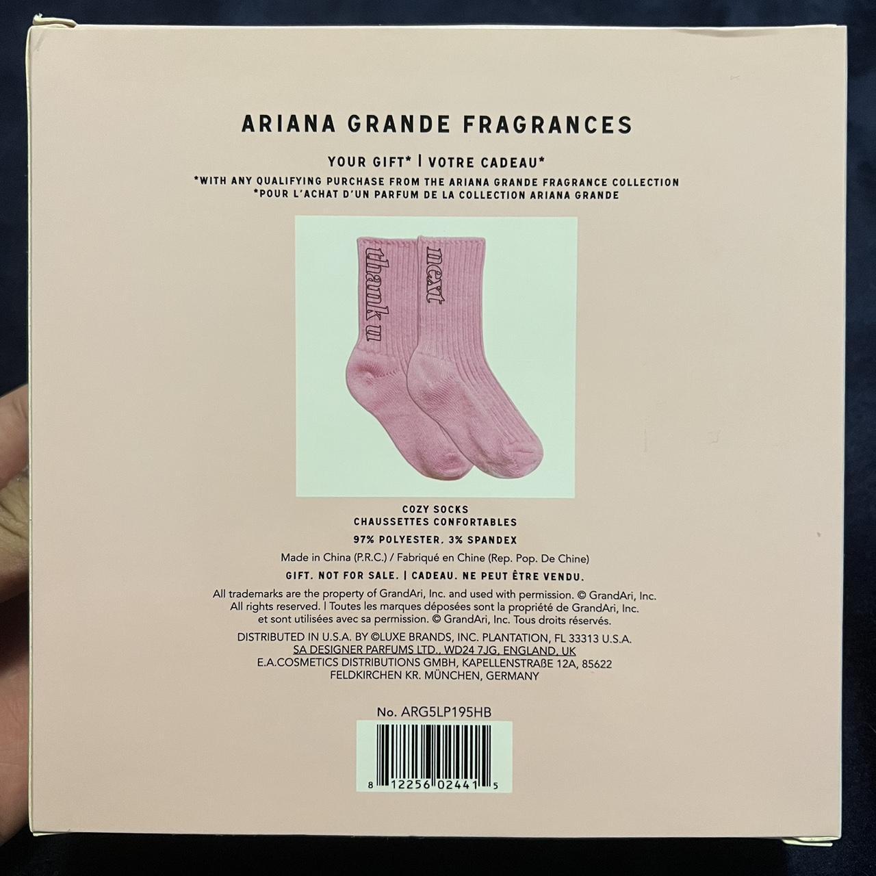 Ariana Grande Women's Pink Socks | Depop