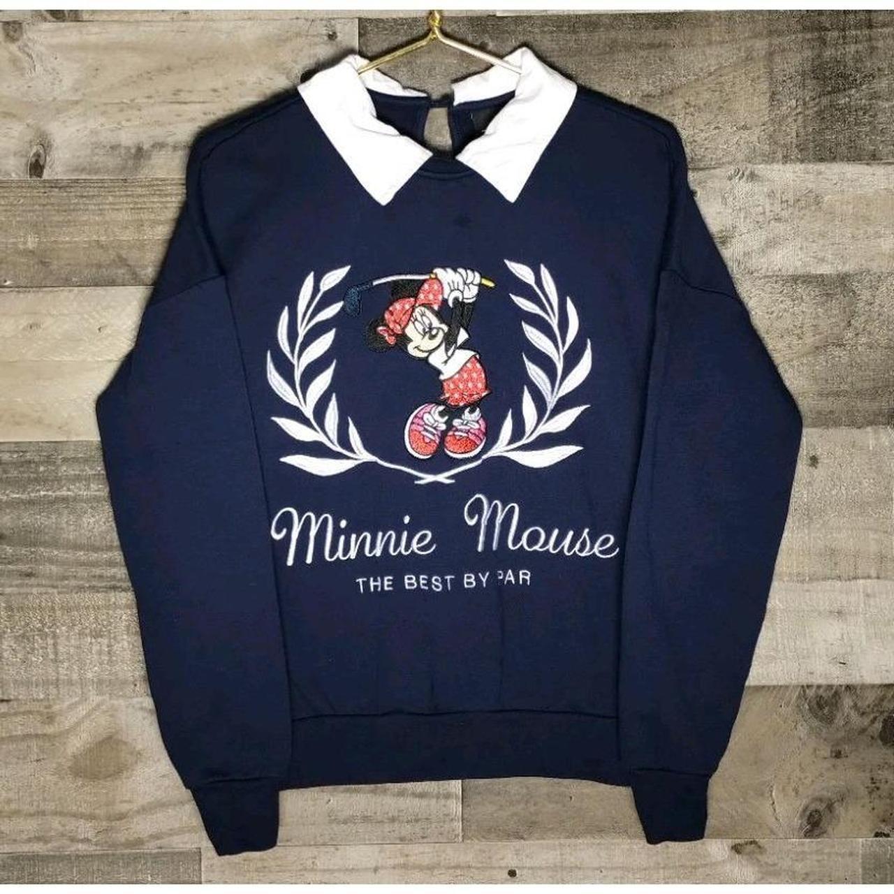 Disney Minnie Mouse Golf Collared Women's Crewneck... | Depop