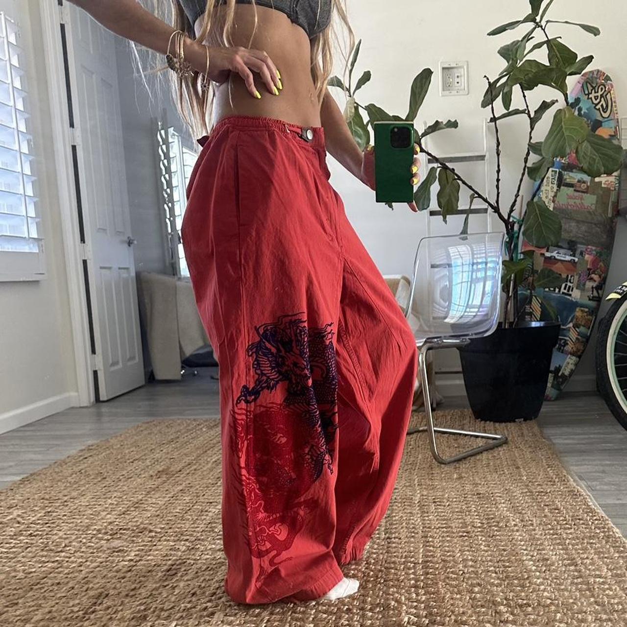 Jaded London Dragon pants Parachute pants NWT Size... - Depop