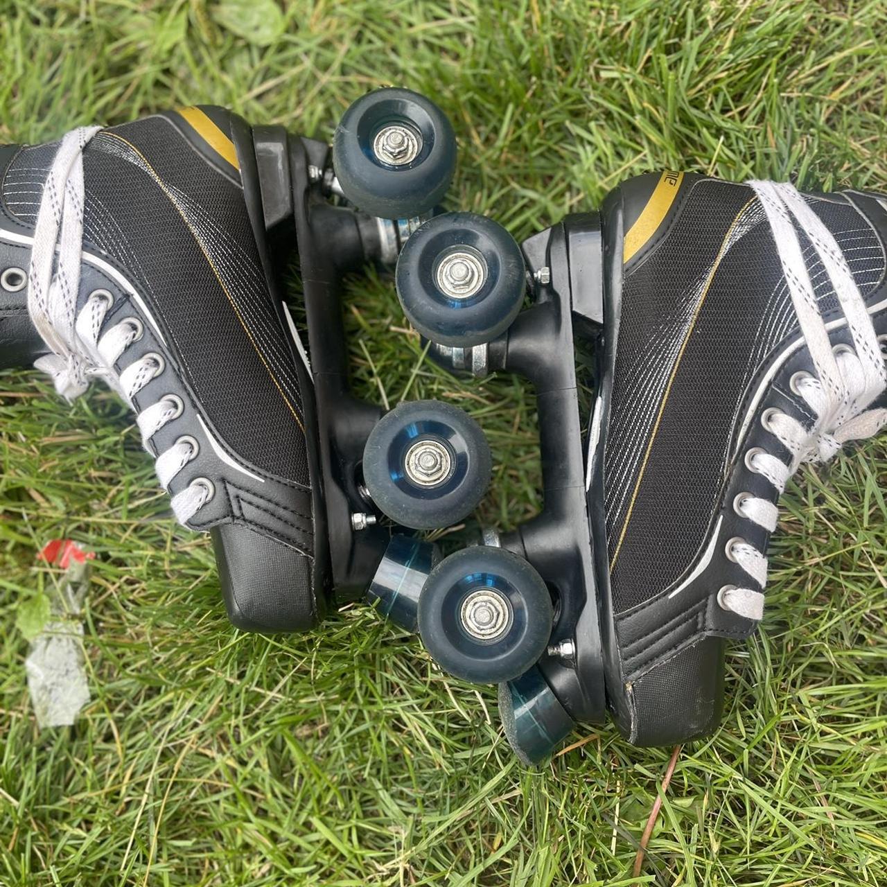UK7.5 🇬🇧 Bauer Quad skates - Supreme One20 Lightspeed... - Depop