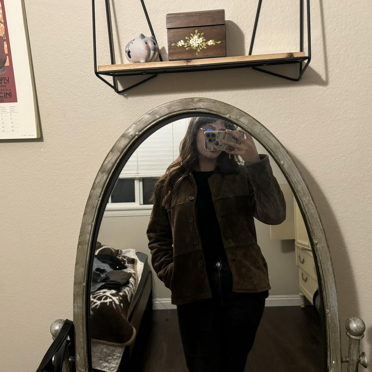 Vintage Brown Faux Fur Lined Jacket 🍂 brand: Che... - Depop