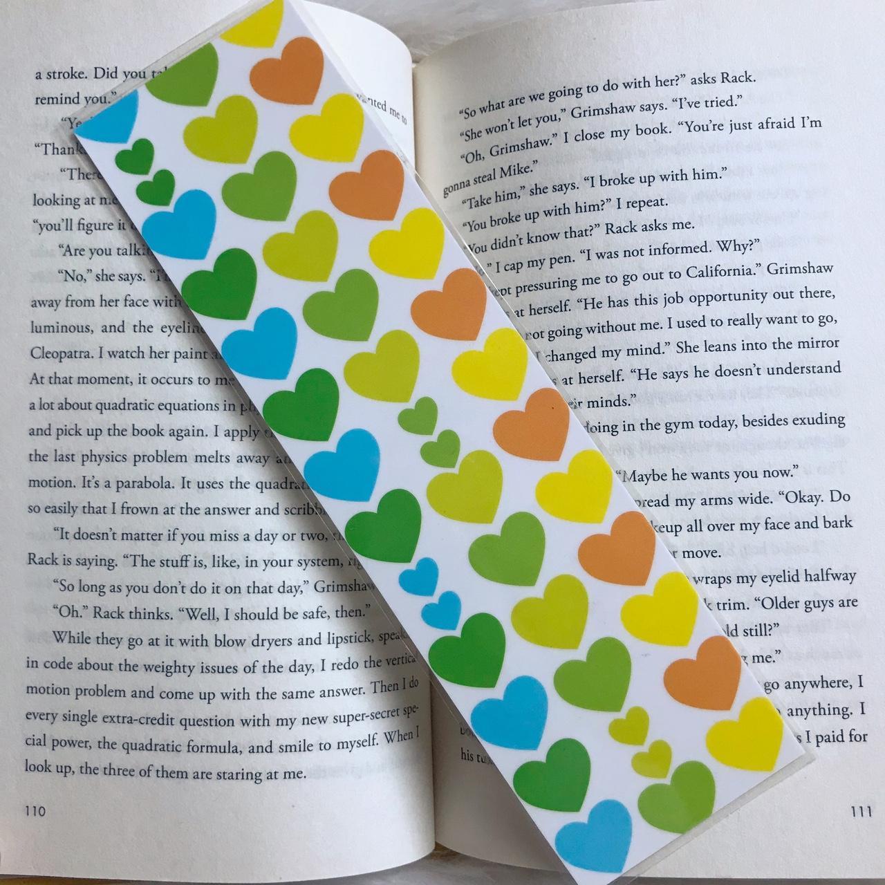 Colourful heart bookmark Tracked & signed for.... - Depop