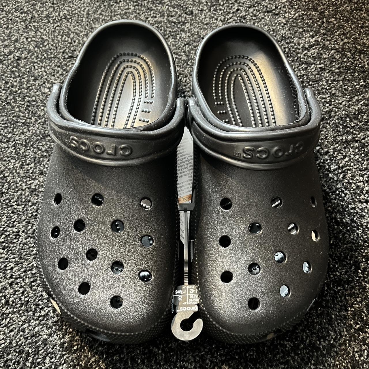 Brand new with tags black crocs size 8 originally... - Depop
