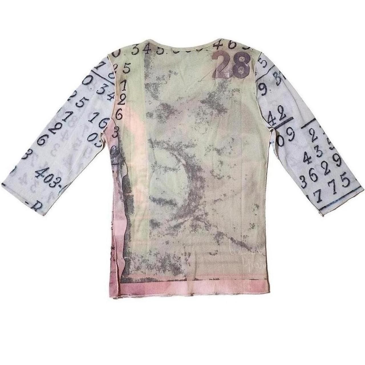 Insane Cop copine mesh graphic top size 8uk Great... - Depop