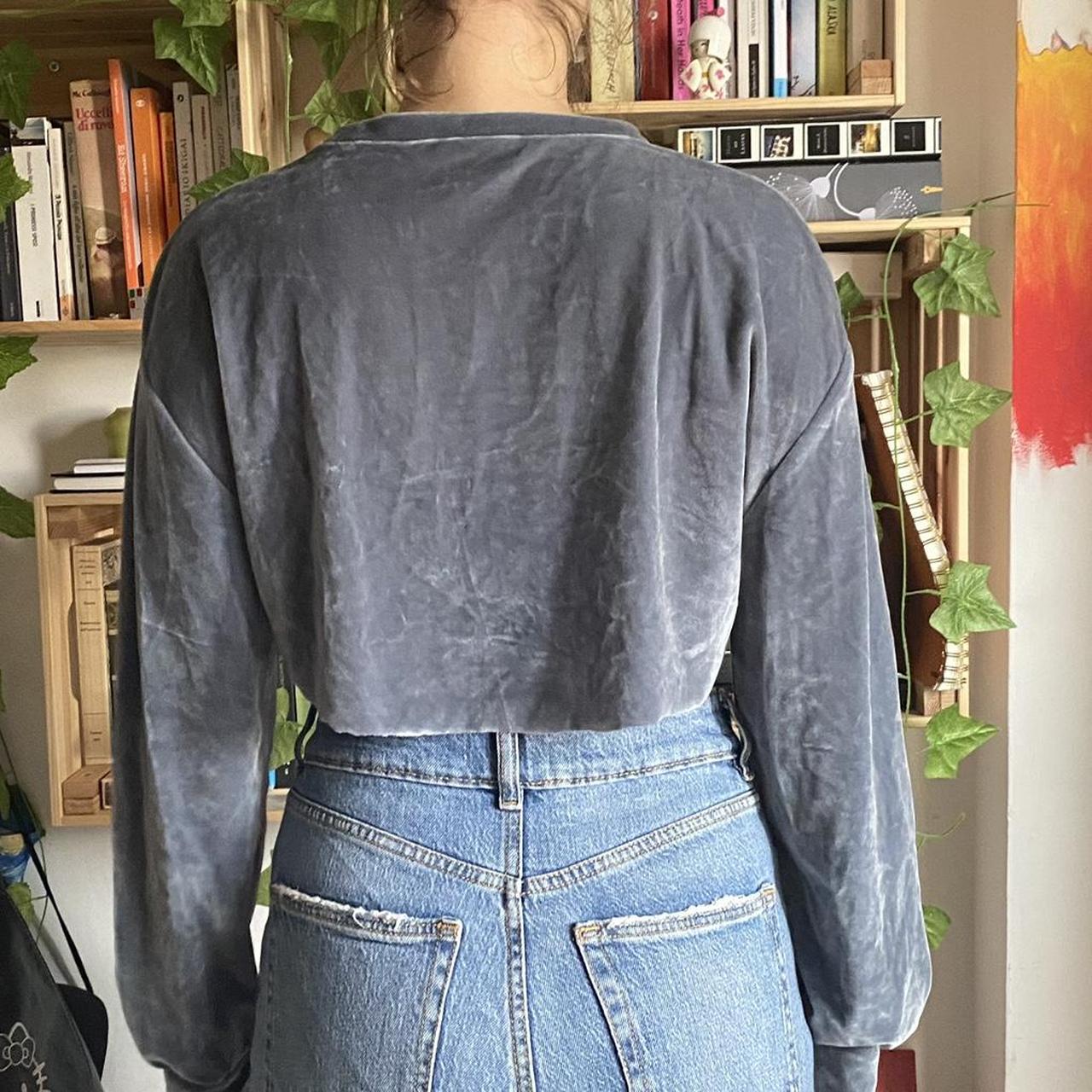 croptop zara color carta di zucchero material simil... - Depop