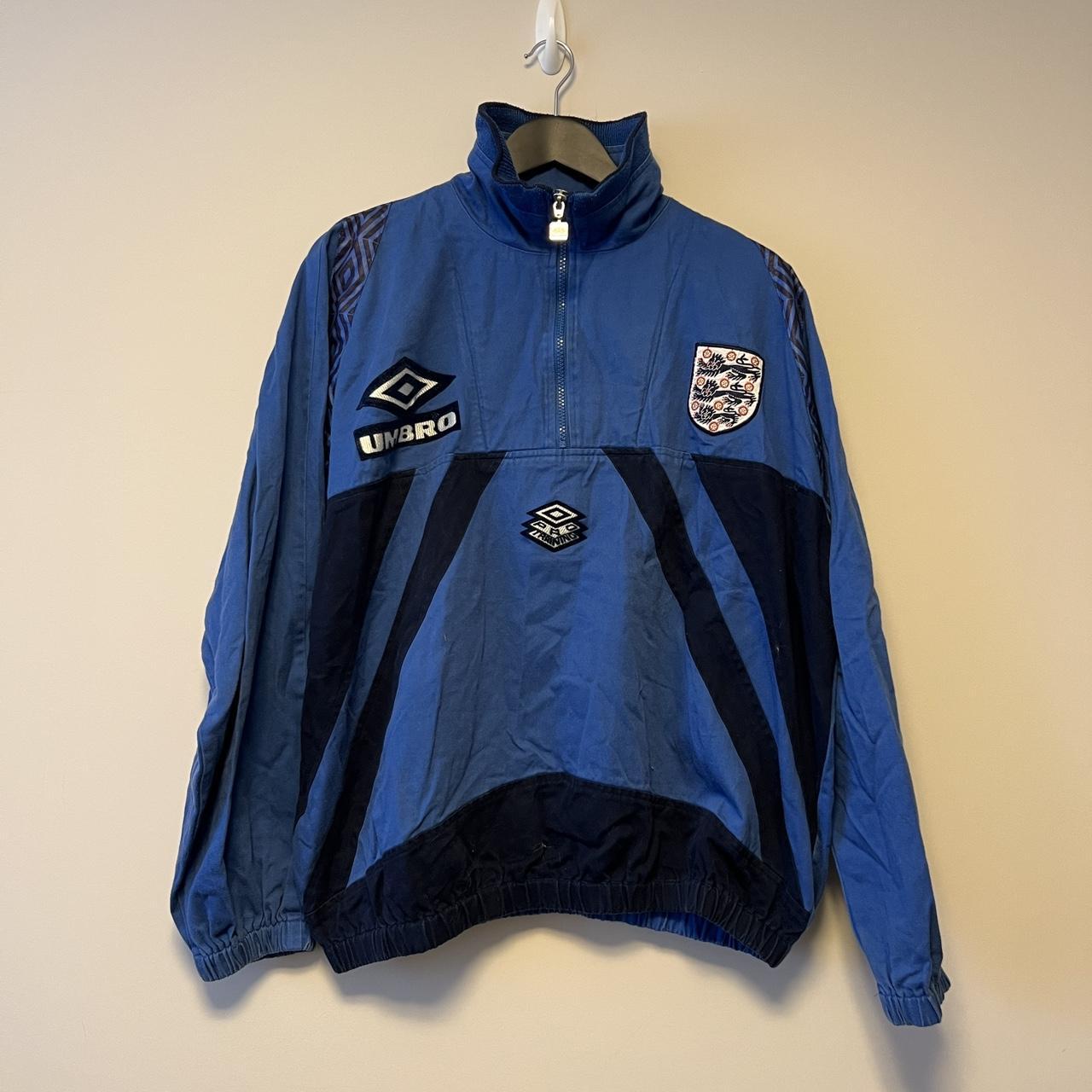 England vintage Umbro drill top Size XL From the... - Depop