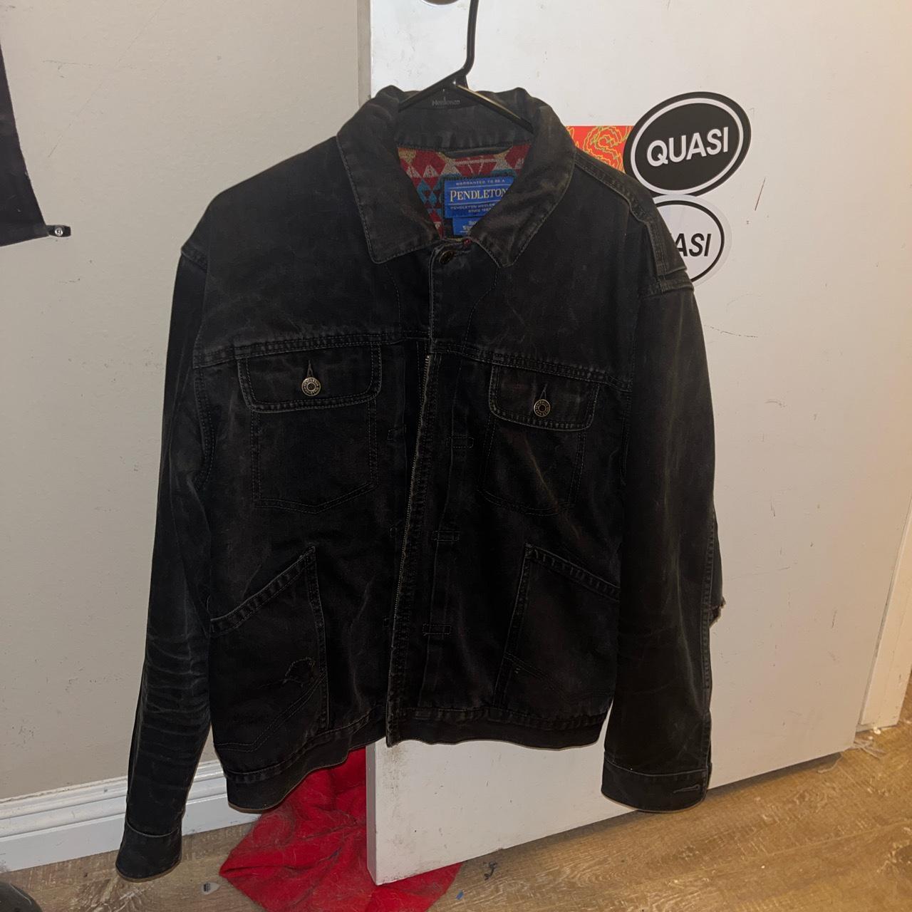 Pendleton jean jacket, small hole in right hand... | Depop