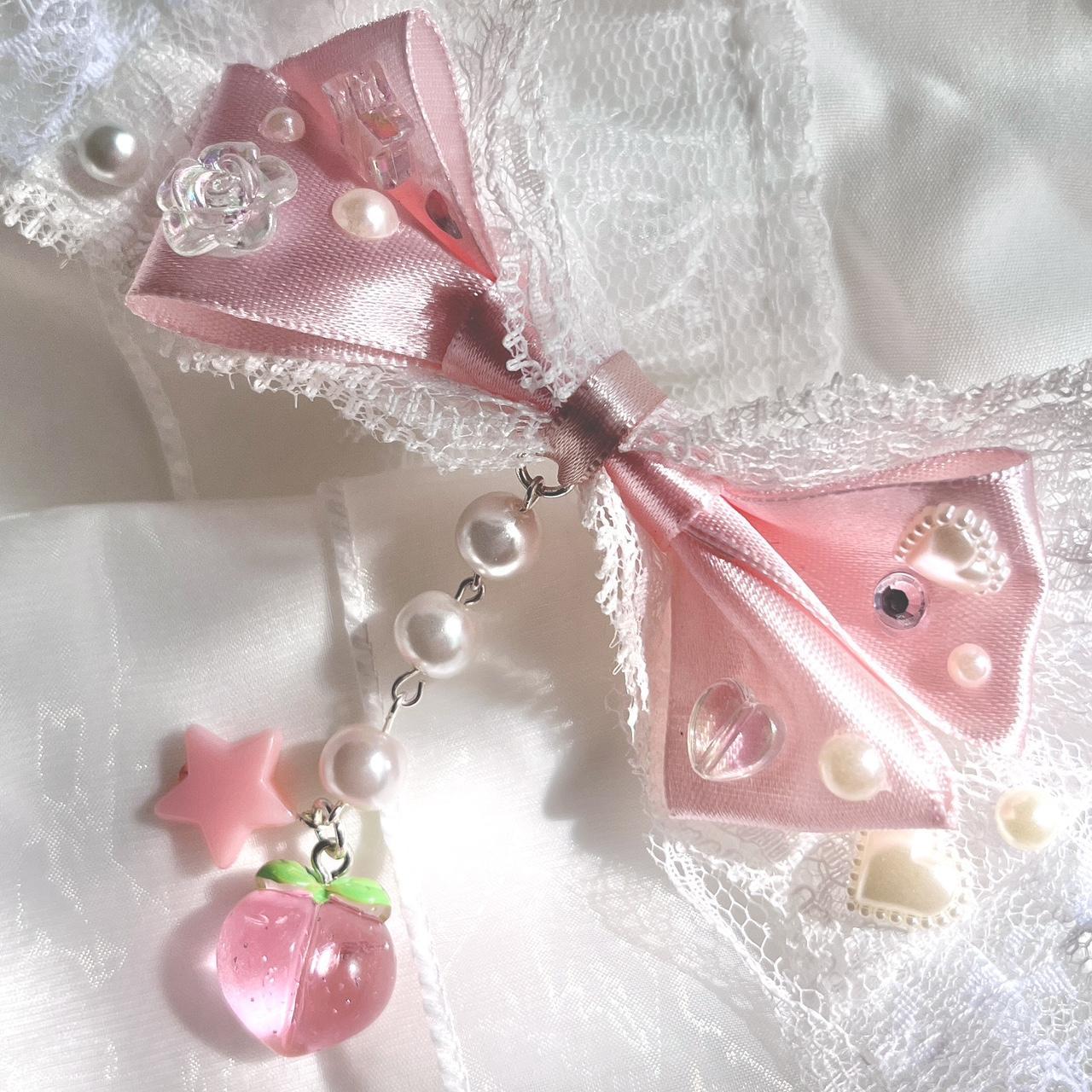 Hime gyaru inspired hair bow! Features shiny... - Depop