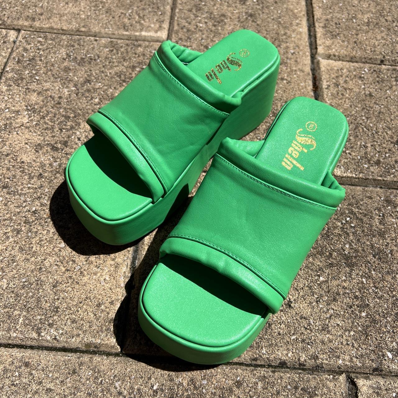 SHEIN platform green slides. Have these in orange... - Depop