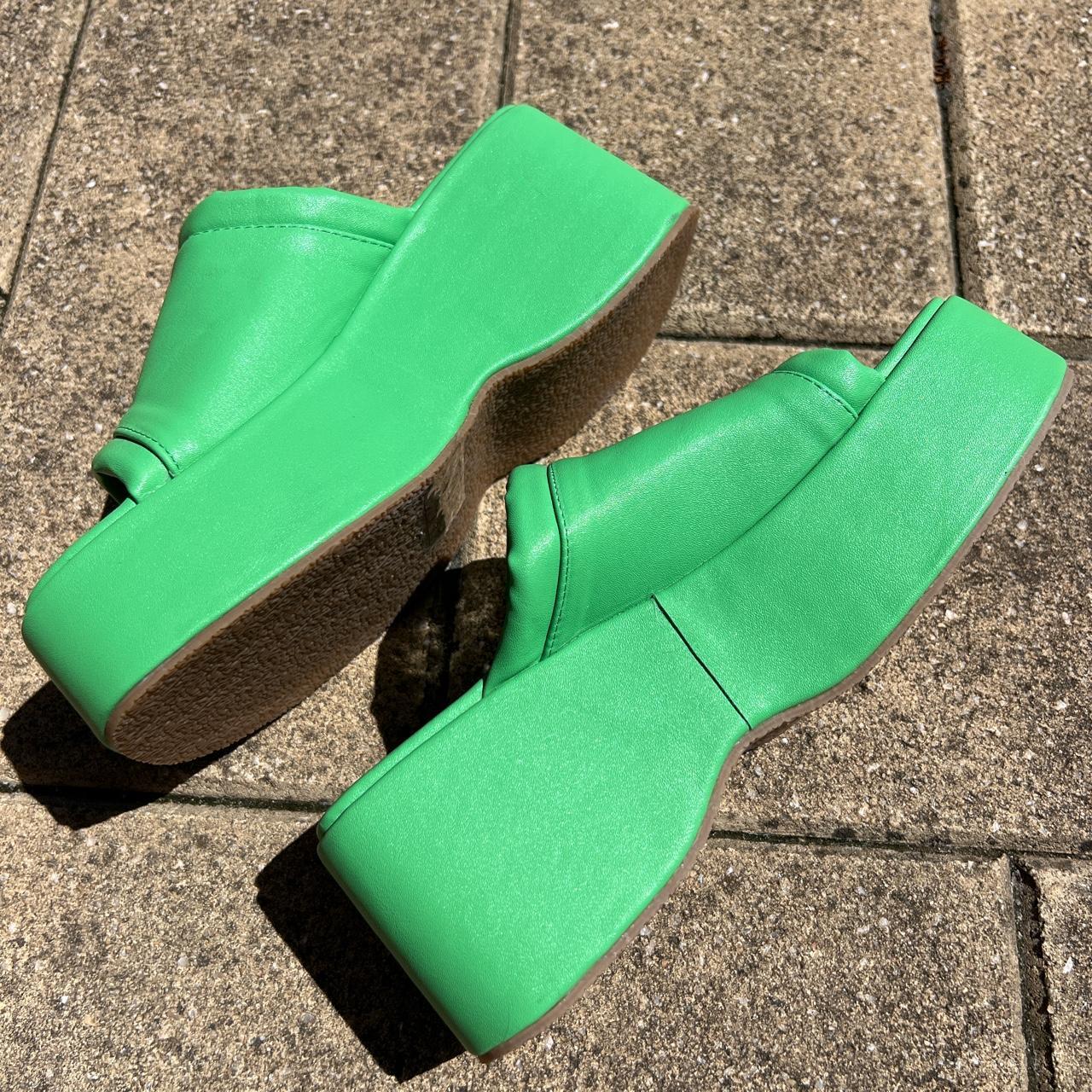 SHEIN platform green slides. Have these in orange... - Depop