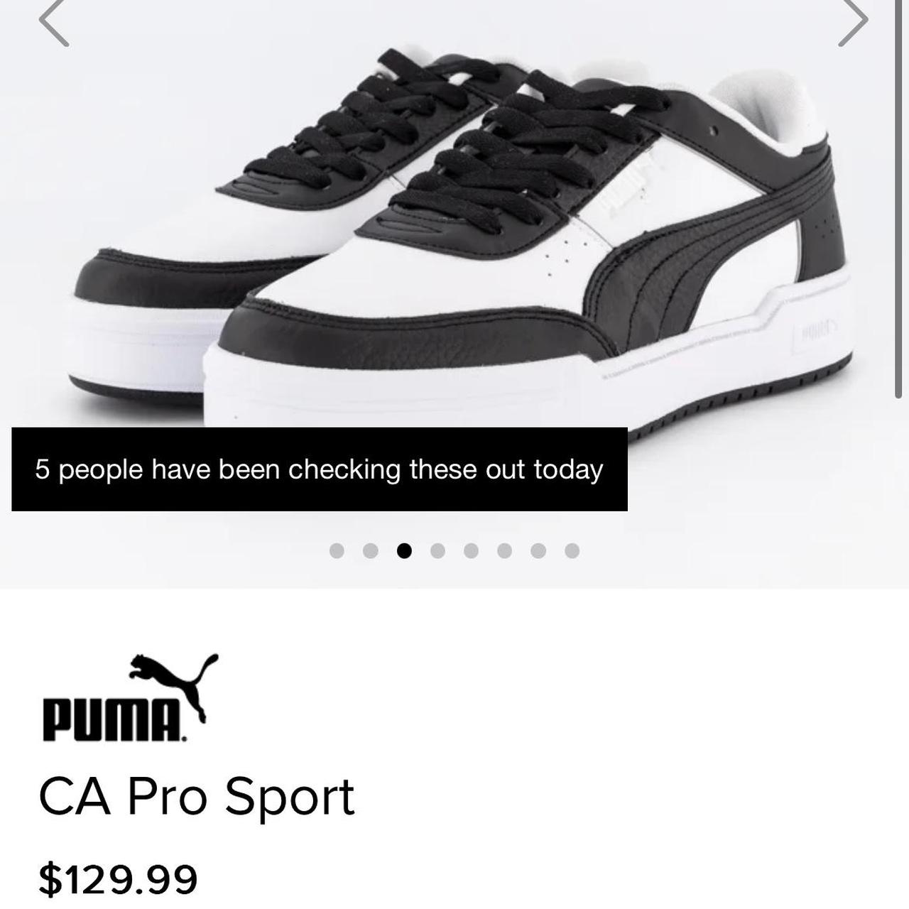 Puma black and white CA Pro Sport sneakers Pretty... - Depop